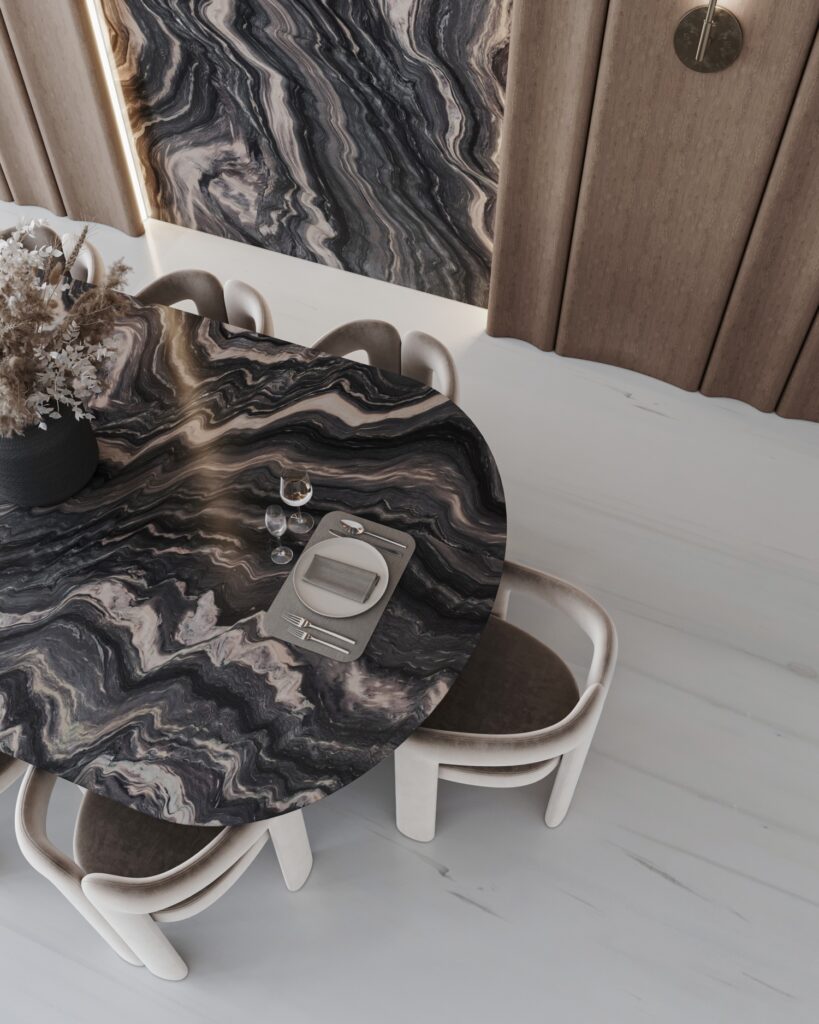 Explosion Blue Polished Quartzite Miami